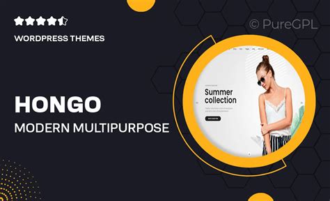 Hongo Modern And Multipurpose Woocommerce Wordpress Theme