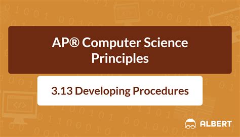 Procedural Abstraction Ap® Computer Science Principles Review