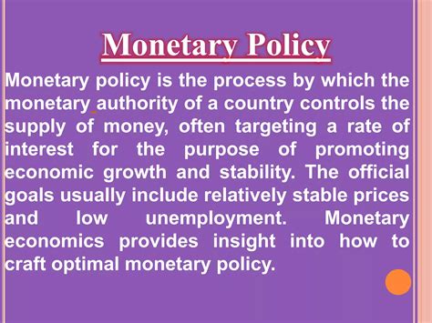 Monetary Policy Ppt Pptx