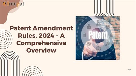 Patent Amendment Rules 2024 A Comprehensive Overview Intepat Ip