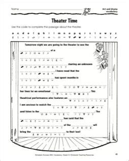 Theatre Worksheets Printable Tedy Printable Activities