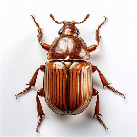 Close Up Of A Vibrant Beetle With Intricate Patterns On Its Shell In Bright Lighting Stock