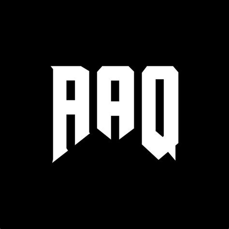 Aaq Letter Logo Design For Technology Company Aaq Logo Design Black And White Color Combination