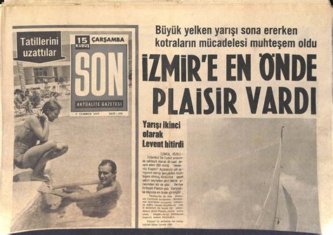 Son Aktüalite Gazetesi 5 Temmuz 1967 Danimarka Prensesi Ve Kocası Pamukkaleye Hayran Kaldı