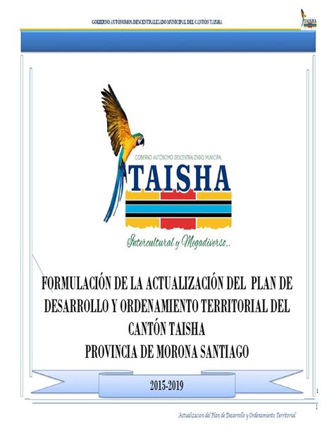 Canton Taisha Pdf Gobierno Planificación