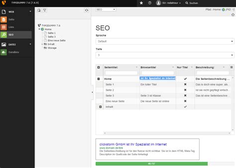 Suchmaschinen­optimierung Seo In Typo3 Mit Csseo Clickstorm Blog