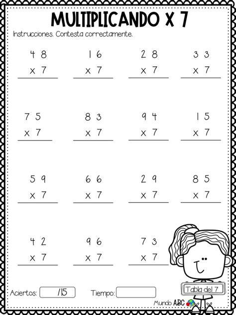 Cuaderno Para Iniciar A Los Alumnos En La Multiplicación