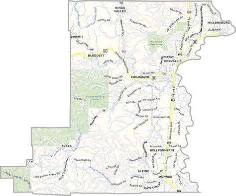 Baker County Map Oregon Us County Maps