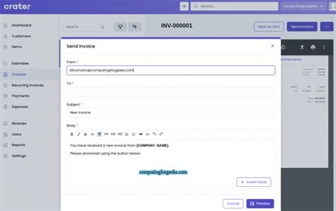 install crater invoicing solution on debian 12 11 10 computingforgeeks