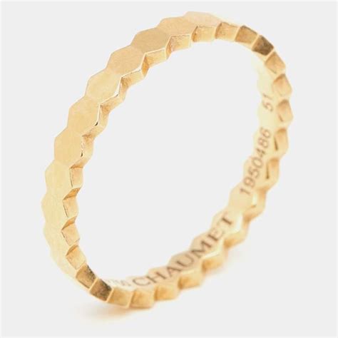 Chaumet Bee My Love 18k Yellow Gold Band Ring Size 51 Chaumet The Luxury Closet