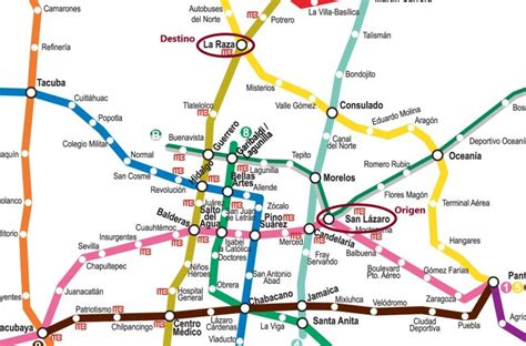 Guía Del Metro De Cdmx Metro Cd Mexico