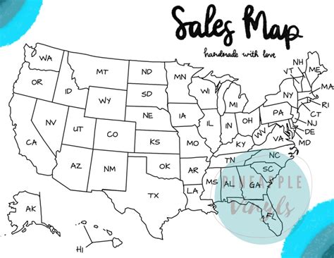 Sales Map Template