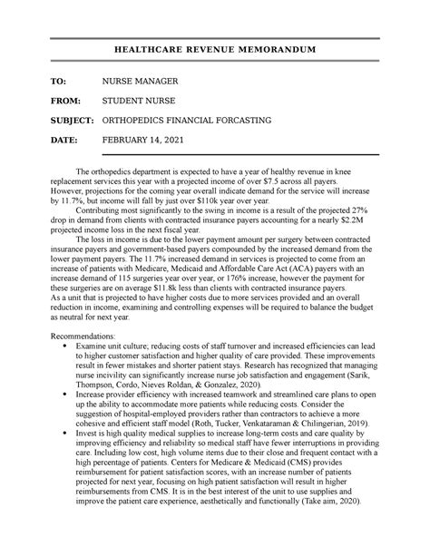 How To Write A Healthcare Memo At April Falbo Blog