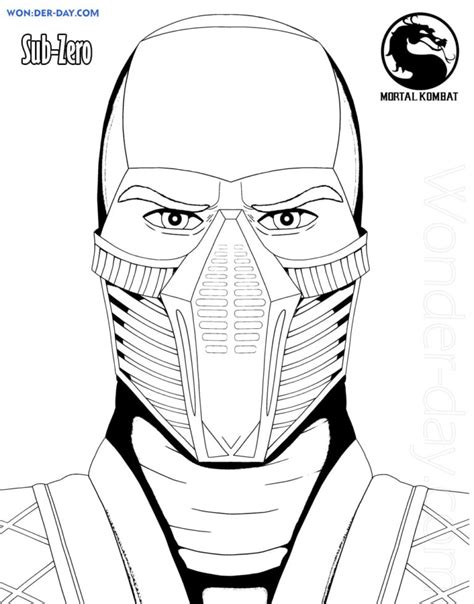 Sub Zero Coloring Pages 90 Free Coloring Pages Wonder Day
