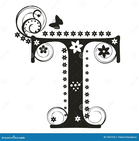 Fancy Letter T