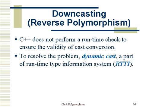 Ch 6 Polymorphism Timothy Budd Ch 6 Polymorphism