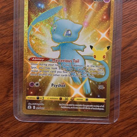 Shiny Mew Card