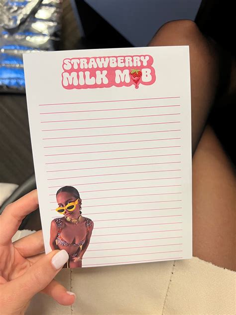 Notepad Strawberry Milk Mob
