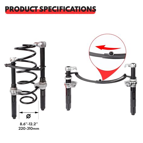Bilitools 2 Piece Coil Spring Compressor Tool Heavy Duty