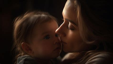 Premium Ai Image Affectionate Mother Embraces Daughter Bonding In