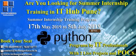 Python Training Course Internship Program Interpreted Language Train