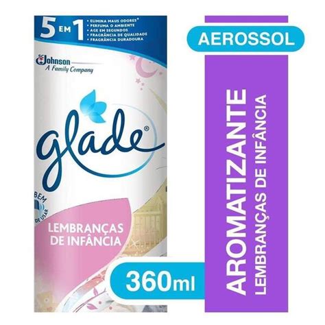 Purificador De Ar Glade Aerosol Lembrança De Infância 360ml Leroy Merlin