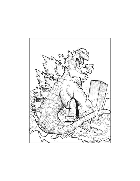 Free Printable Godzilla Coloring Godzilla 17 Free Coloring Pages Godzilla