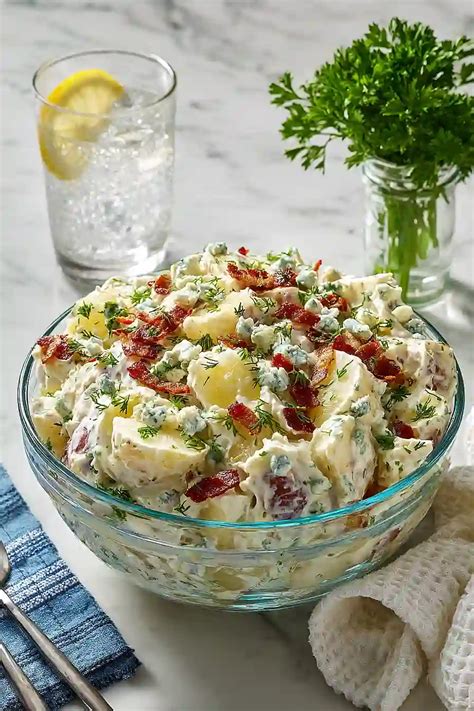 Tangy Blue Cheese Potato Salad