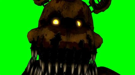 Green Screen Nightmare Fredbear Jumpscare Youtube