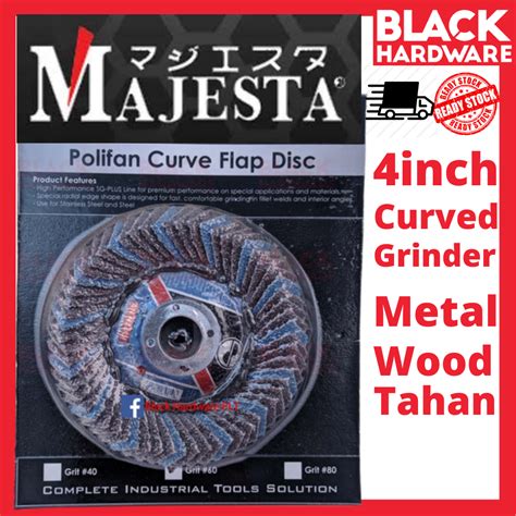Black Hardware Majesta Grinder Grander Mesin Machine Wood Metal Stainless Steel Polifan Curve