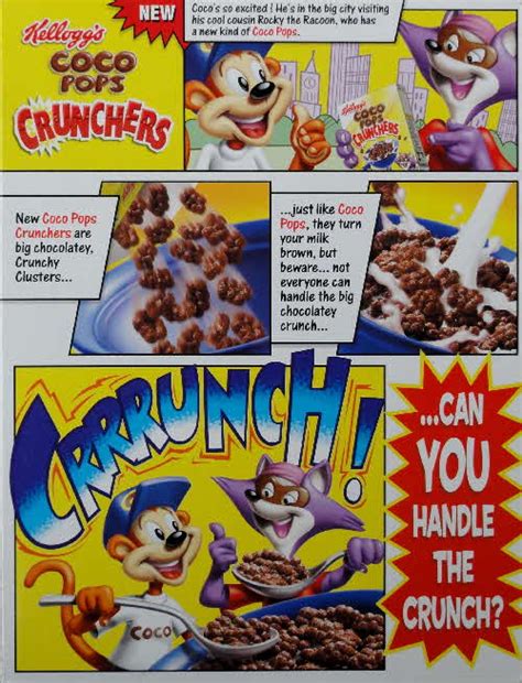 2002 Coco Pops Crunchers New Issued In Kelloggs Coco Pops