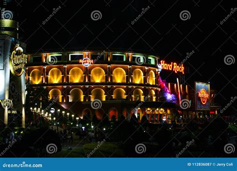 Hard Rock Cafe` Located At Universal City In Orlando Florida Editorial