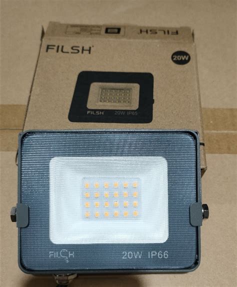 Đèn Pha Xám 20w ánh Sáng Trắng Filsh