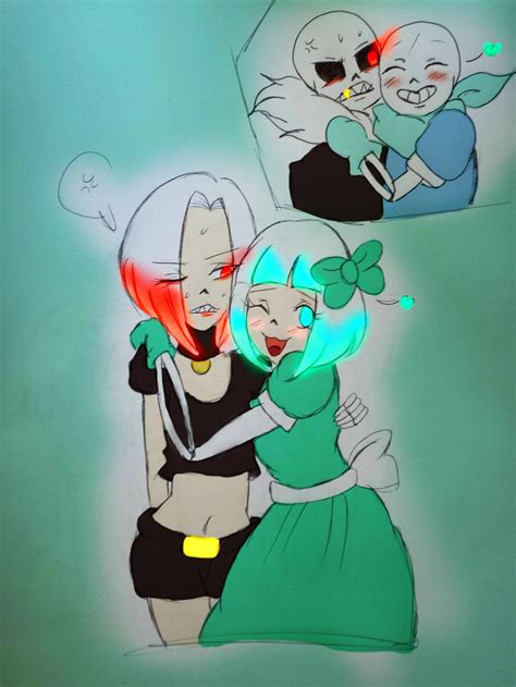Daughter Of Sans And Frisk Underfell X Underswap By Dinamitad On Deviantart