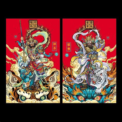 神荼郁垒门神荼郁垒动漫荼郁垒门图片第5页大山谷图库