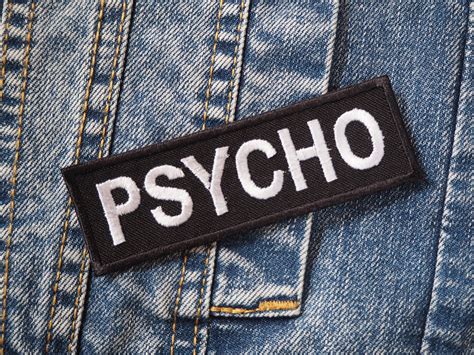 Psycho Horror Embroidered Patch Ingridpatches
