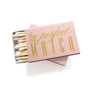 Wedding Favors Matches Personalized The Perfect Match Matchbox Custom