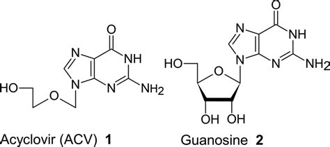 Chemical Structure Of Acyclovir And Guanosine Download Scientific