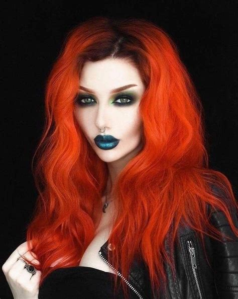 Goth Red Hair Woman