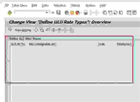 Define Uld Rate Types