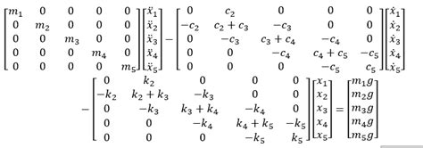 Solved How Do I Solve This 5x5 ﻿matrix In Matlab To Find The