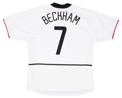 2002 03 Manchester United Away Shirt Beckham 7 Excellent 910 L