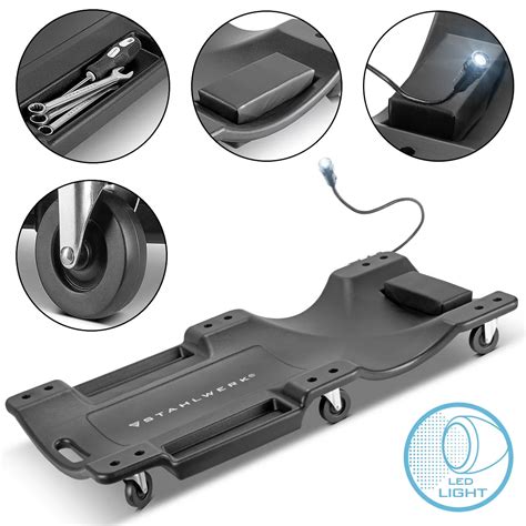 Steelworks Car Rollerboard Rcl 40 St With Integrated Led Light 500 Kg