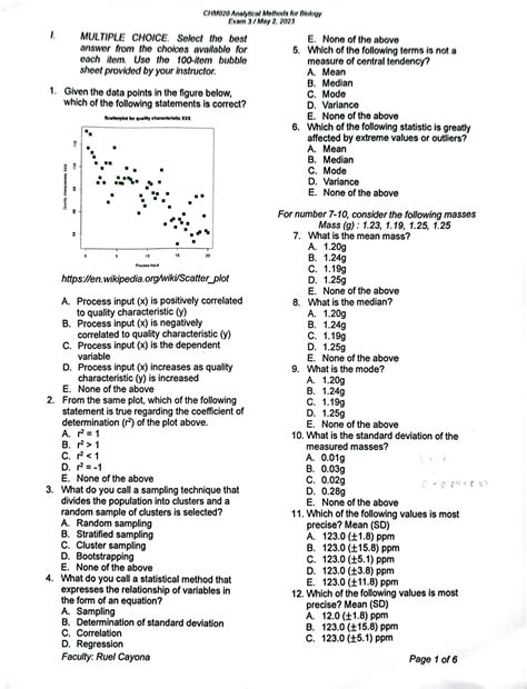 Exam Analytical Chemistry At Mark Cortese Blog