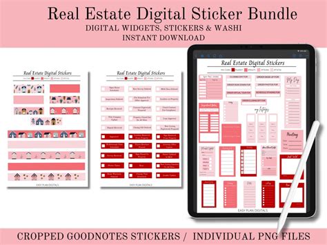 Real Estate Digital Stickers Sticker Bundle Stickers Instant