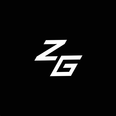 Zg Logo Monogram With Up To Down Style Modern Design Template 20854875