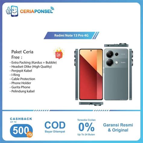Jual Xiaomi Redmi Note Pro G Gb Mediatek Helio G Ultra Mp Garansi Resmi Repack Di