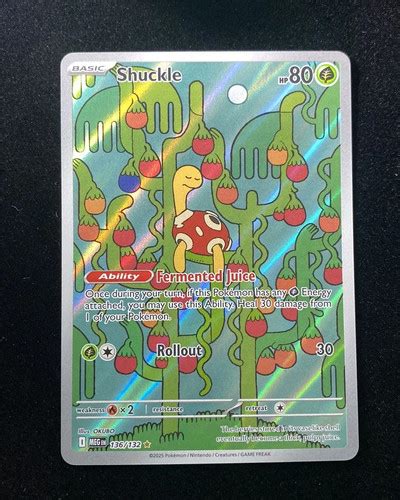 2025 Pokemon Tcg Meg En 136 132 Surge Foil Shuckle Wk Ebay