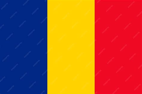 Premium Vector Romania Flag Official Colors And Proportion Vector