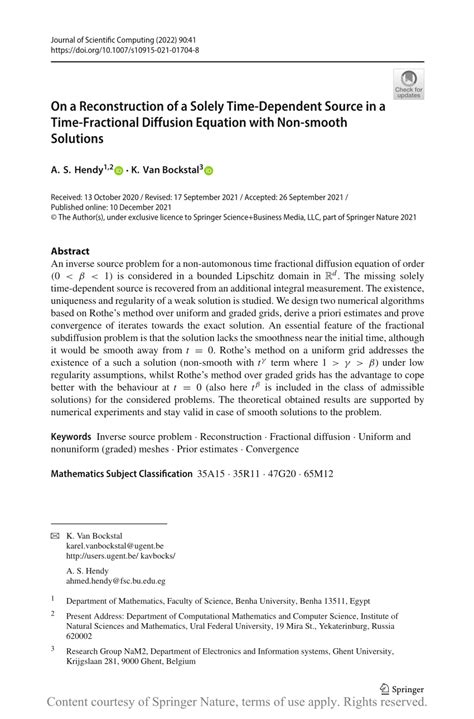 On A Reconstruction Of A Solely Time Dependent Source In A Time